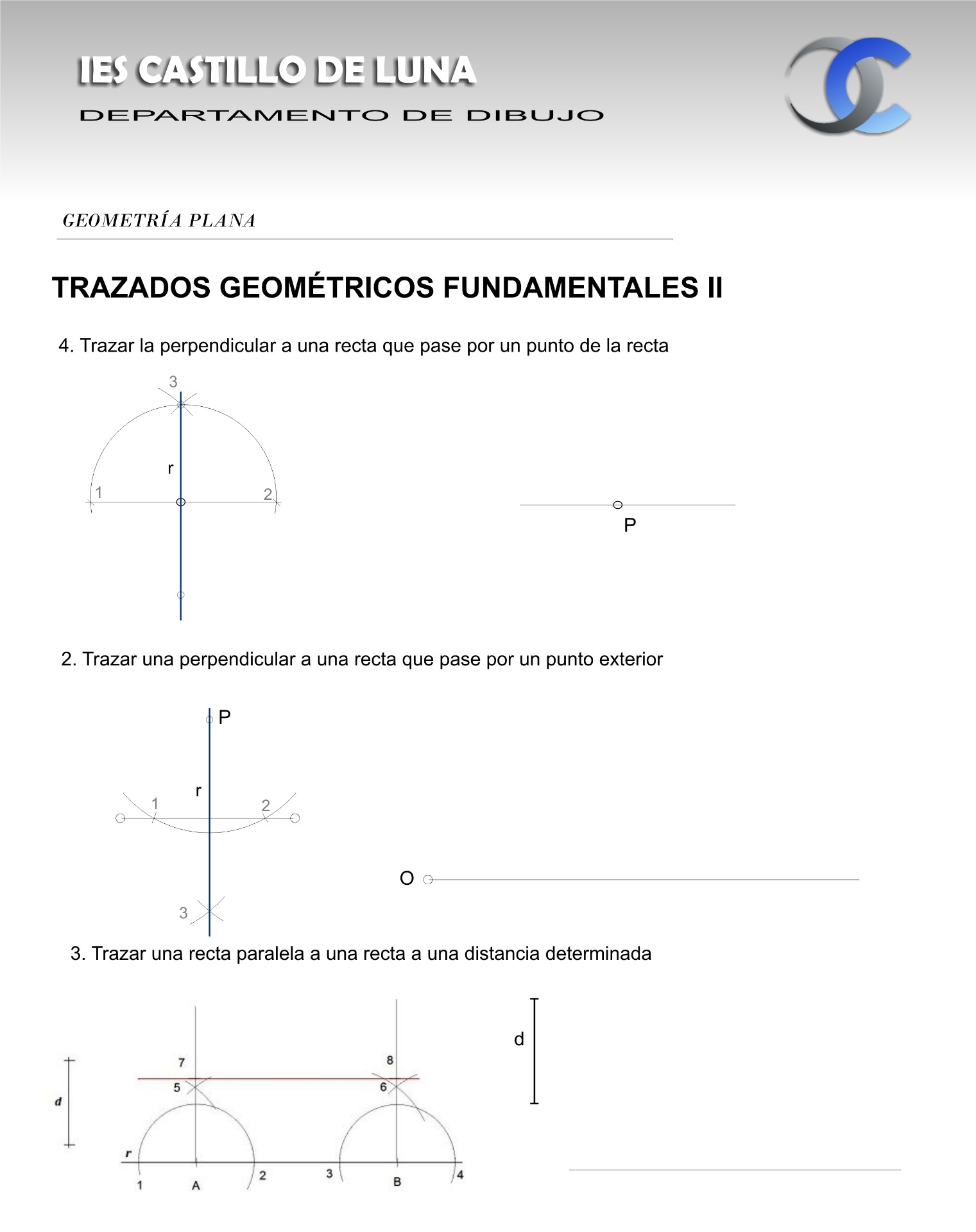 TRAZADOS GEOMÉTRICOS BÁSICOS :: Dibujo-tecnico-bachillerato